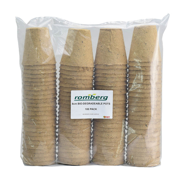 Bio Pots 8cm (100 pack) - Forestry Tools