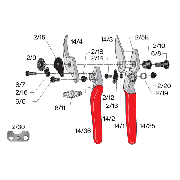 Felco 14 Small Pruner - Forestry Tools
